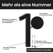 Moderne Hausnummer aus Edelstahl & Anthrazit | Exklusive Designs ...