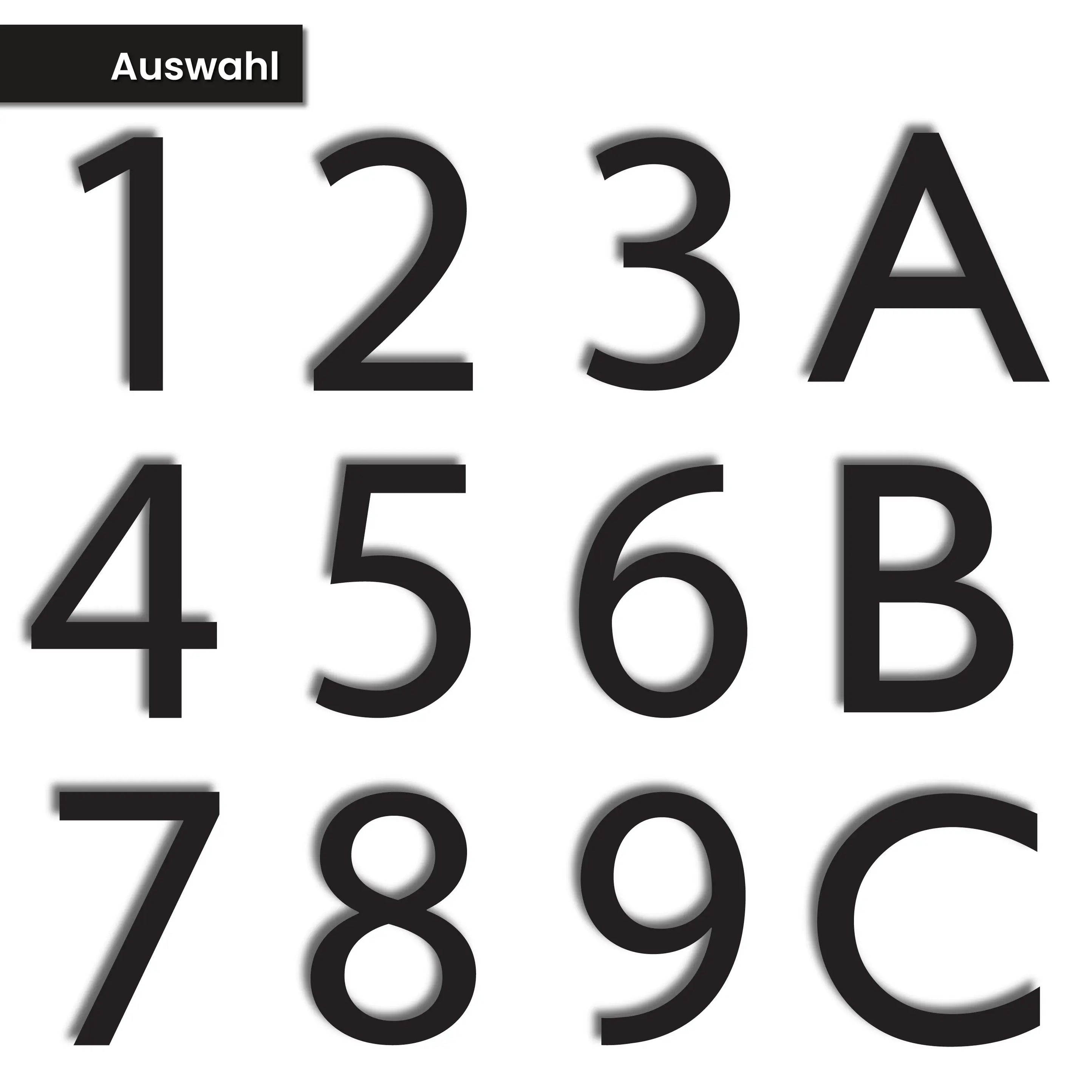 Moderne Hausnummer aus Edelstahl & Anthrazit | Exklusive Designs ...